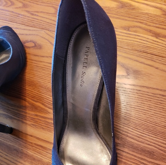 Adrianna Papell | Shoes | Navy Blue Open Toed Papell Studio High Heeled ...